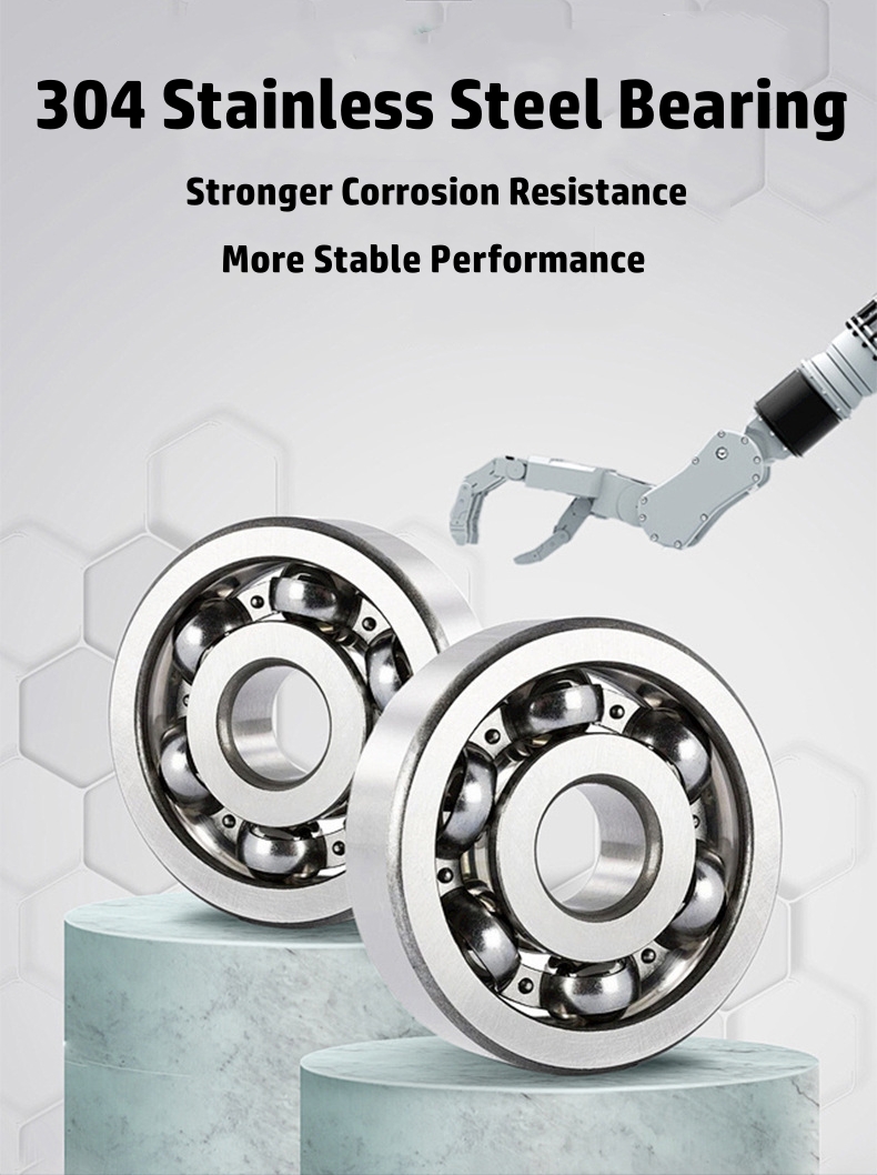 High Quality 304 Sus304 P5 Precision Stainless Steel Bearings, High ...