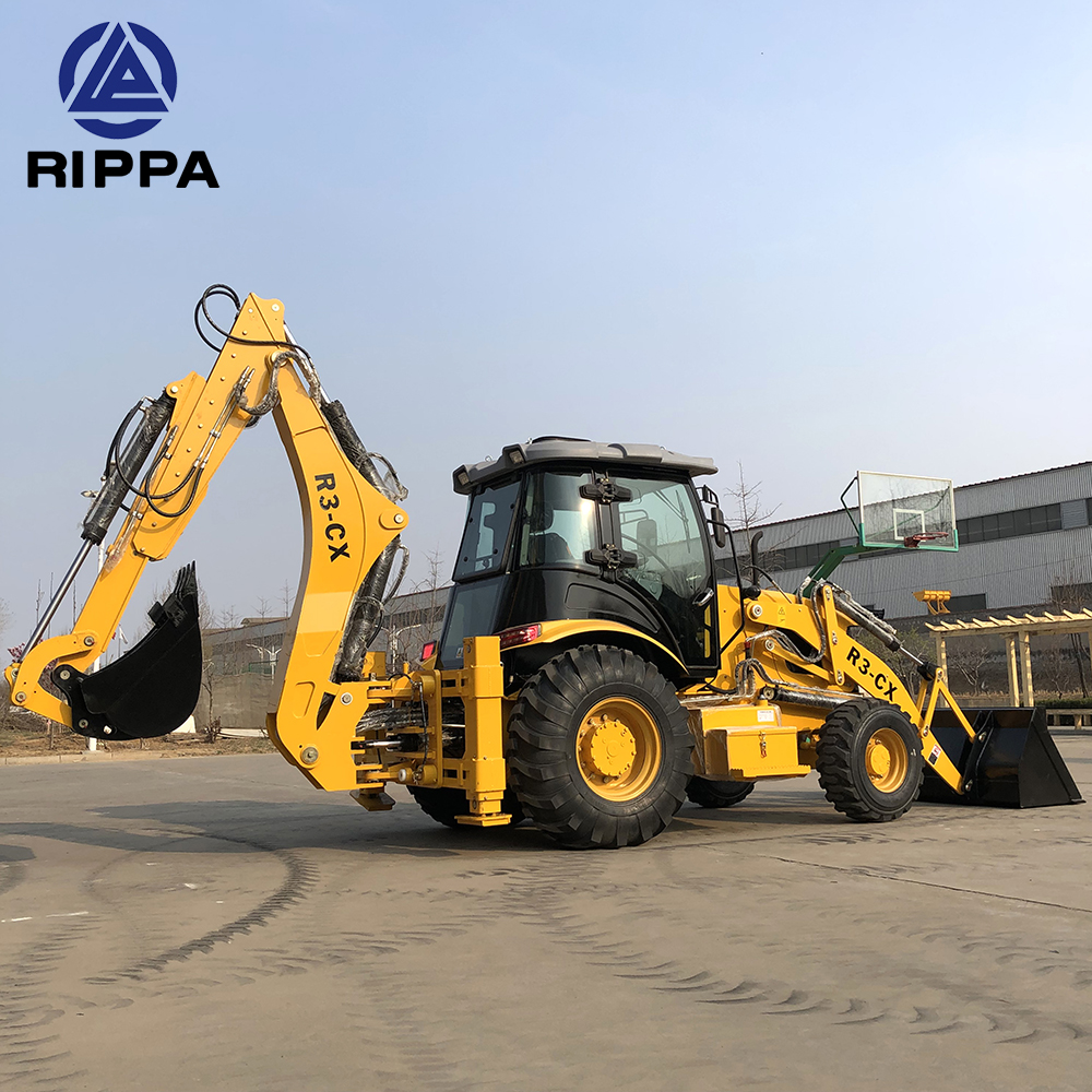 Mini Tractor Front End Compact Backhoe Loader With Excavator - Chinese ...