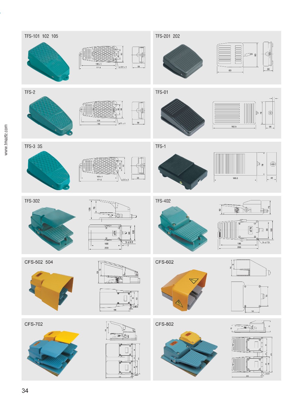 15a/250vac Industrial Kacon Foot Switch Tfs402 Cfs 402 Fs 402 (tuv Ccc ...