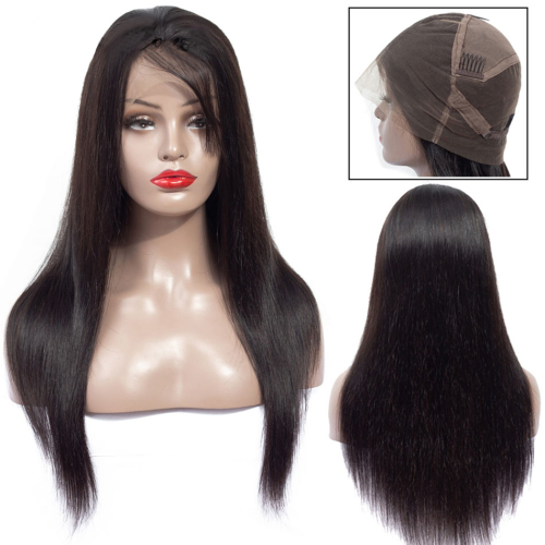 100 Unprocessed Straight Hair Mink Brazilian Full Lace Wig Free Sample