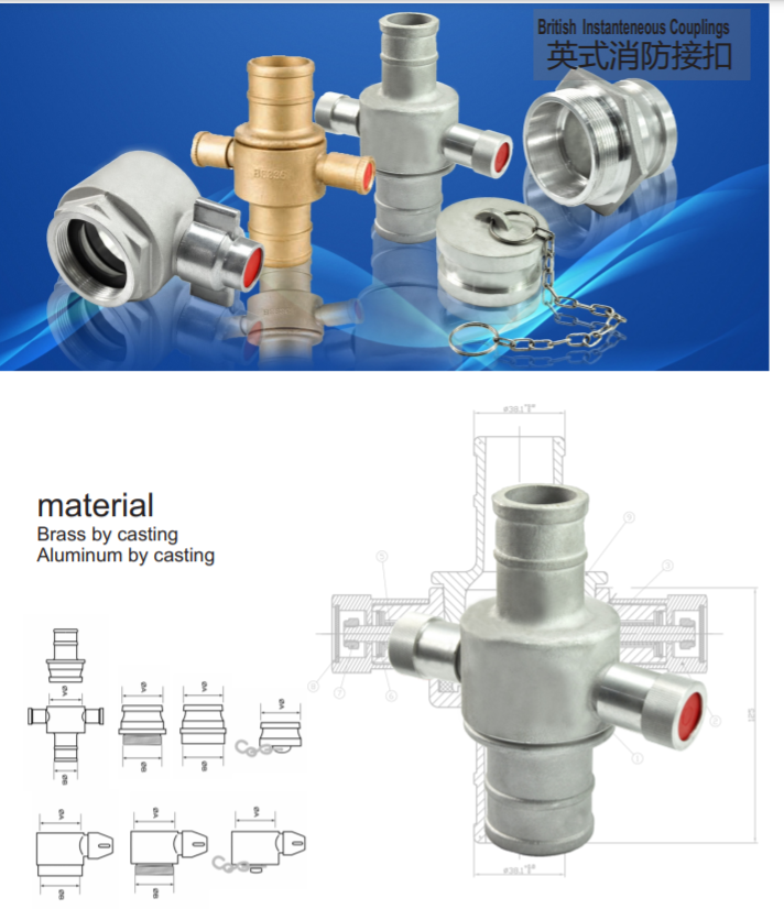British Aluminum Instantaneous Coupling Male Adapter Bs336, High ...