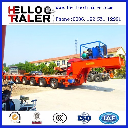 200 Ton Multi-axle Hydraulic Modular Lowbed Semi Trailer, High Quality 200 Ton Multi-axle ...