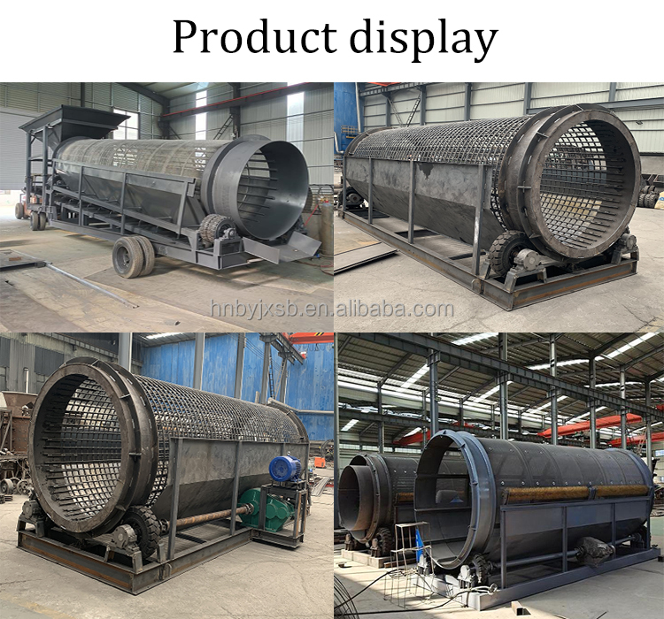 Round Drum Stone Screen Rotary Sand Screening Machine, High Quality ...