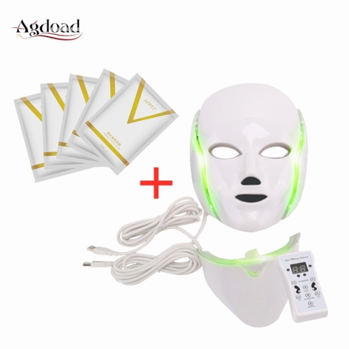 7 Colors Light Theraphy Mask Skin Rejuvenation Electroporation Facial ...