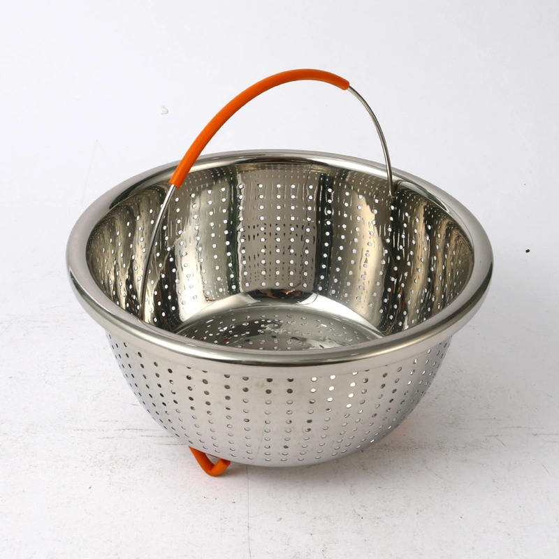 Stainless Steel Rice Washing Basket With Handles, High Quality ...