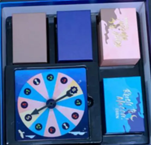 Ludo Classic Board Game With Clock Dial, Collectional Cards For ...