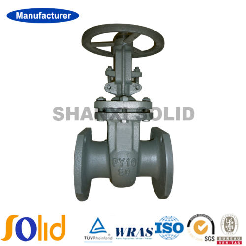 Russian Standard Cast Steel Flange Gate Valve Pn16 Dn80, High Quality ...