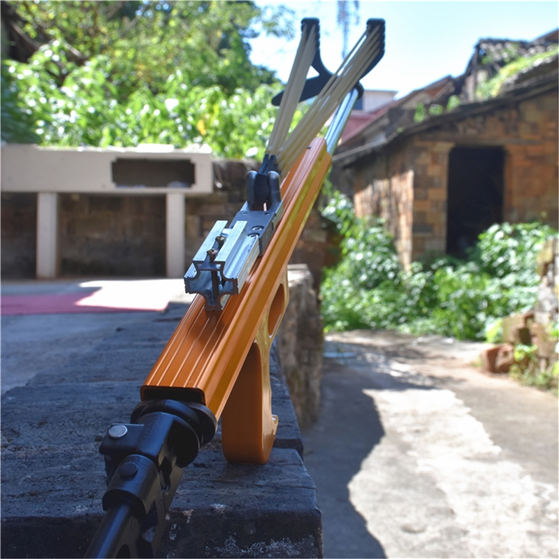 Classic Folding Slingshot Rifle Mechanical Slingshot Outdoor Shooting ...