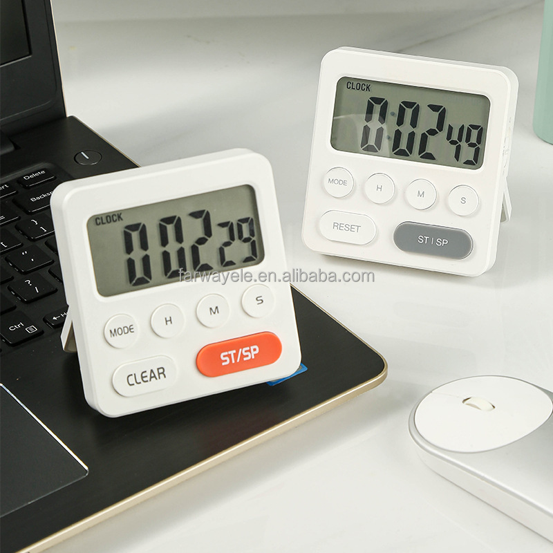 Smart Digital Timer Clock Stopwatch For Kitchen & Studying, High ...