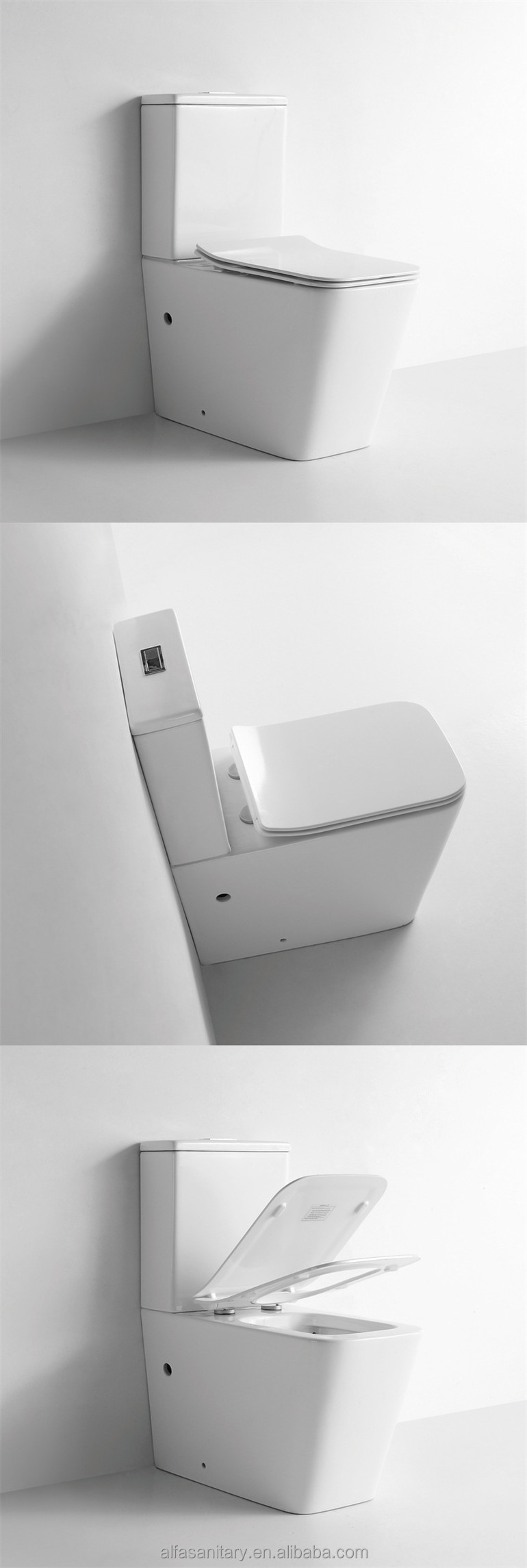 Australian Standard Two Piece Ceramic Rimless Toilet, High Quality ...