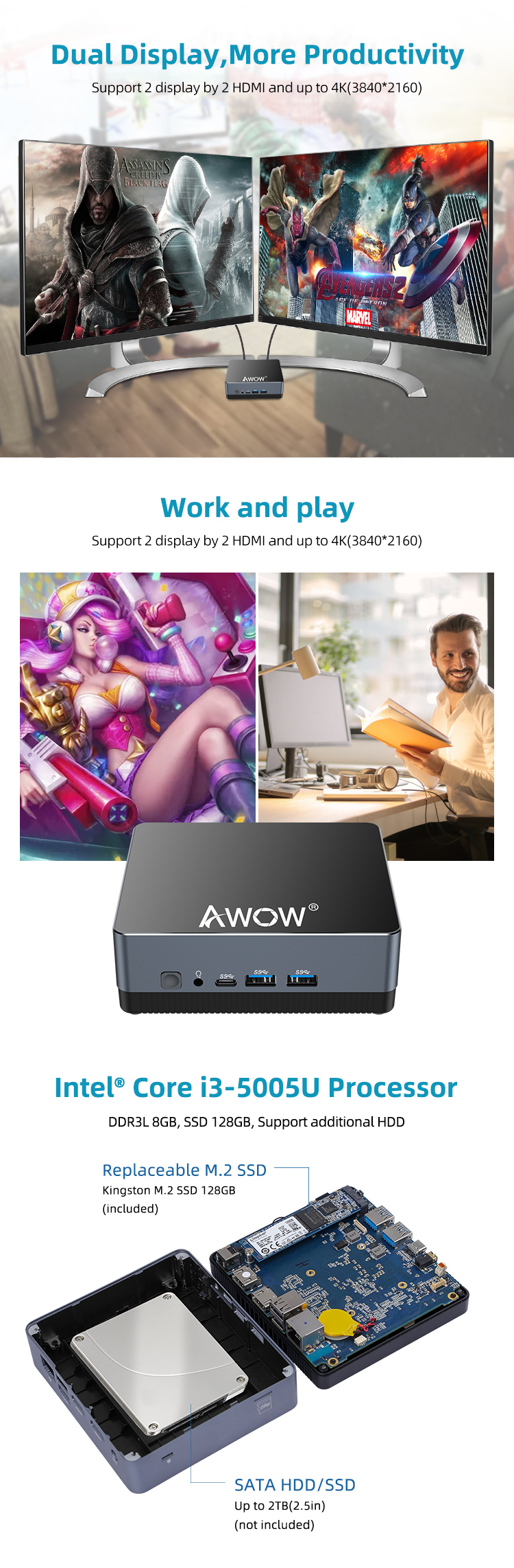 Awow Mini Computer Desktop, High Quality Awow Mini Computer Desktop on ...