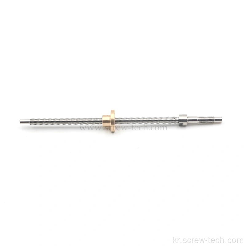 중국 황동 너트가있는 TR6X1 스테인리스 스틸 리드 나사 제조업체