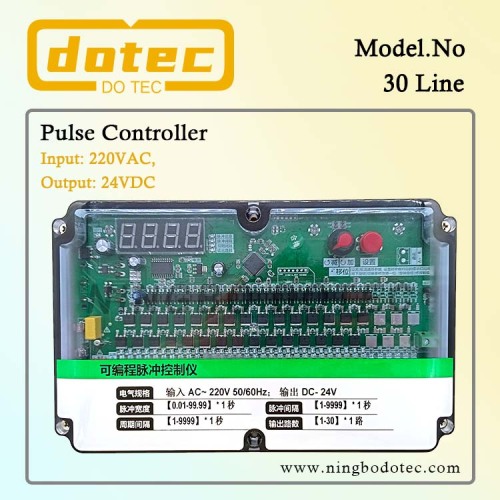 30 Lines Dust Collector Pulse Jet Timer Controller For Baghouse Bag Filter Dust Removal, High ...