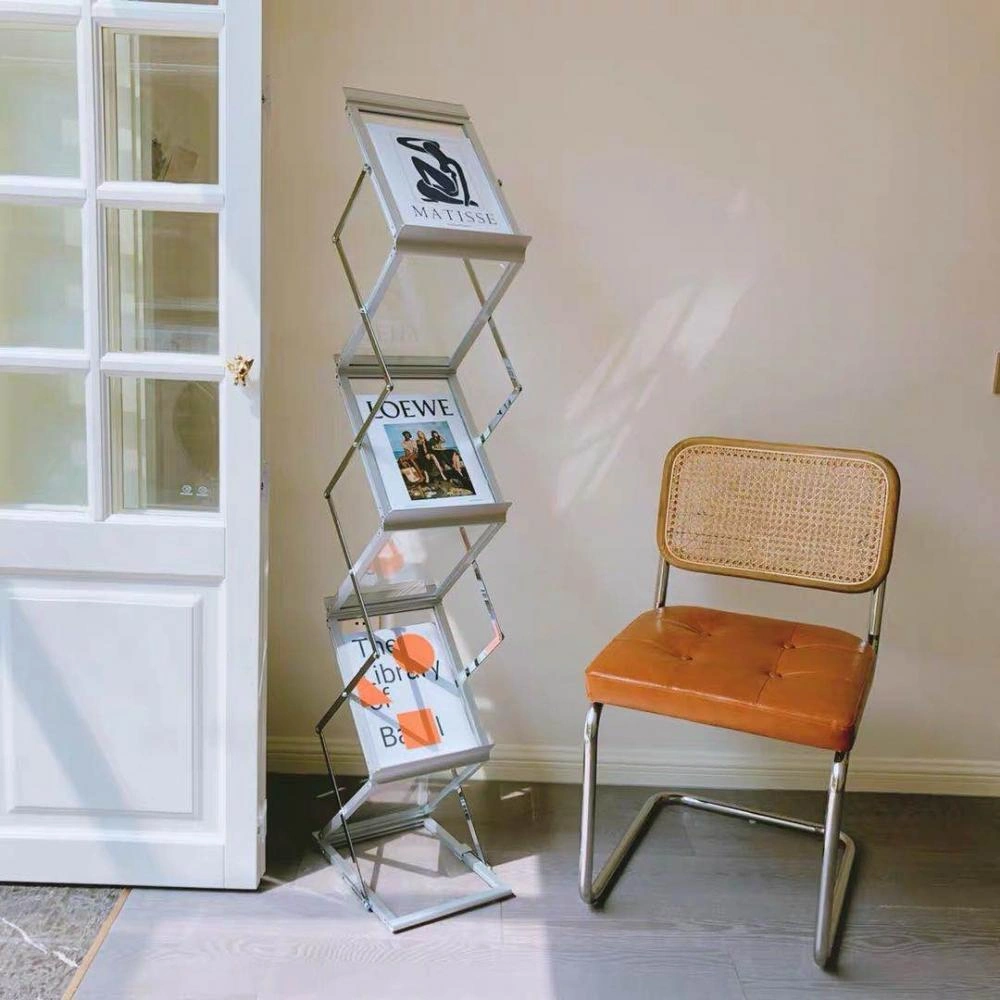multi-layer Display Rack Zig zag brochure holder exporters