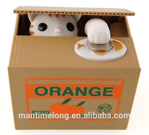 Cat Money Box Lockable Money Box Metal Money Box, High Quality Cat ...