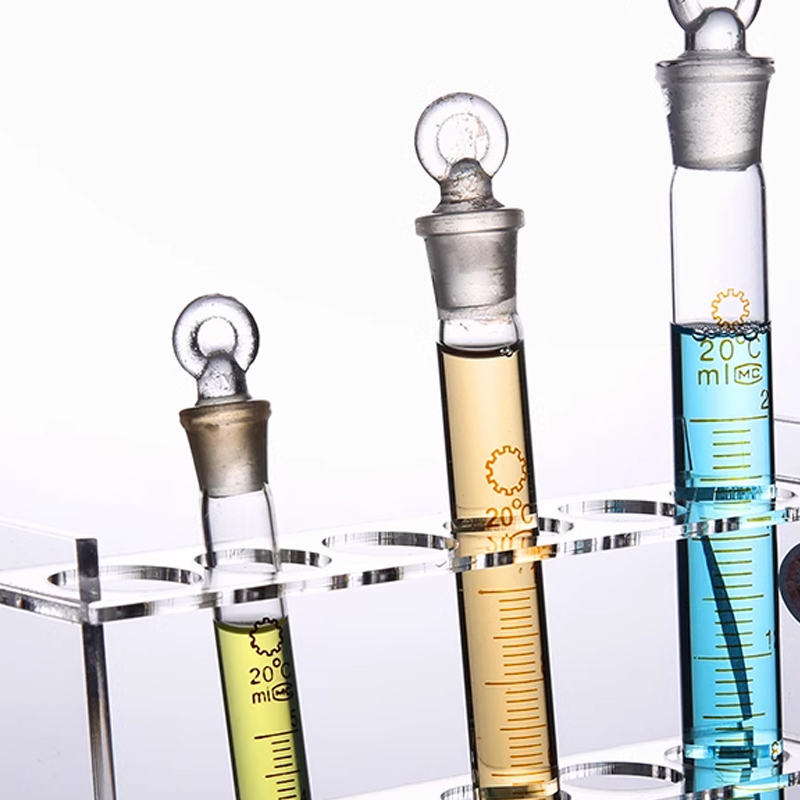 Borosil Glass Test Tube With Glass Cover - Labs Graduated, High Quality ...