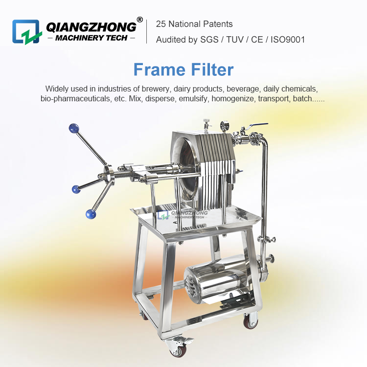 Cocoa Butter Coconut Oil Filter Machine - Small Chamber Press Filter ...