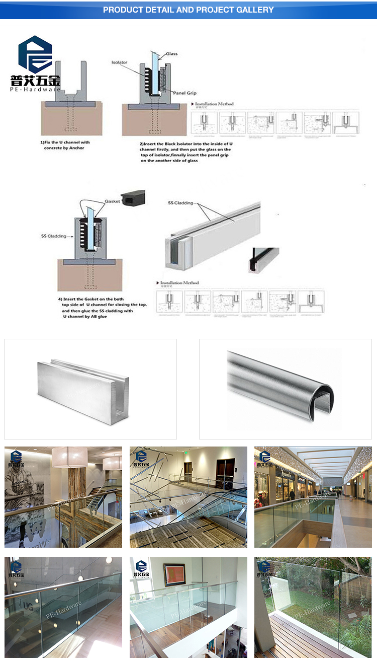 Interior U Channel Glass Railing System Searches, High Quality Interior ...