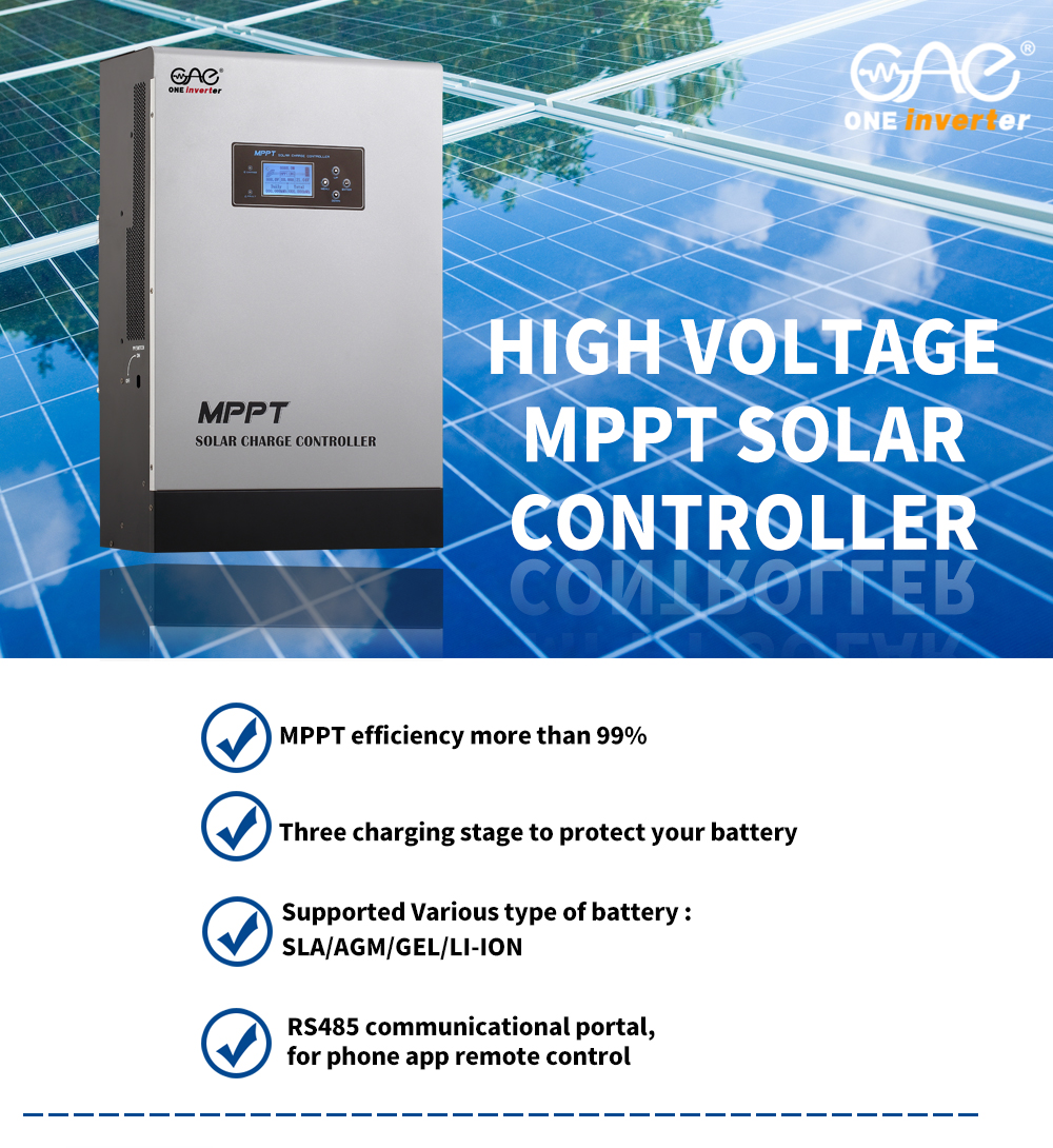 Mppt Solar Charge Controller For 100a 384vdc Power Panel Input And ...