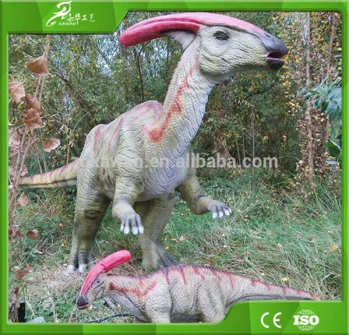 Life Size Decor Animatronic Dinosaur Parasaurolophus, High Quality Life Size Decor Animatronic ...