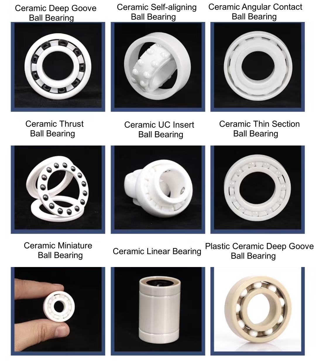 Ceramic Ball Bearing 1200 Series, High Quality Ceramic Ball Bearing ...