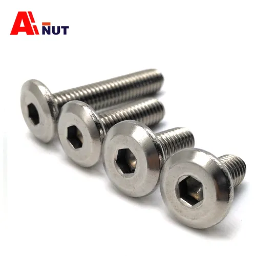M6 Flat Screw 8mm-110mm , 304 Stainless Steel M6 Furniture Hexagon ...