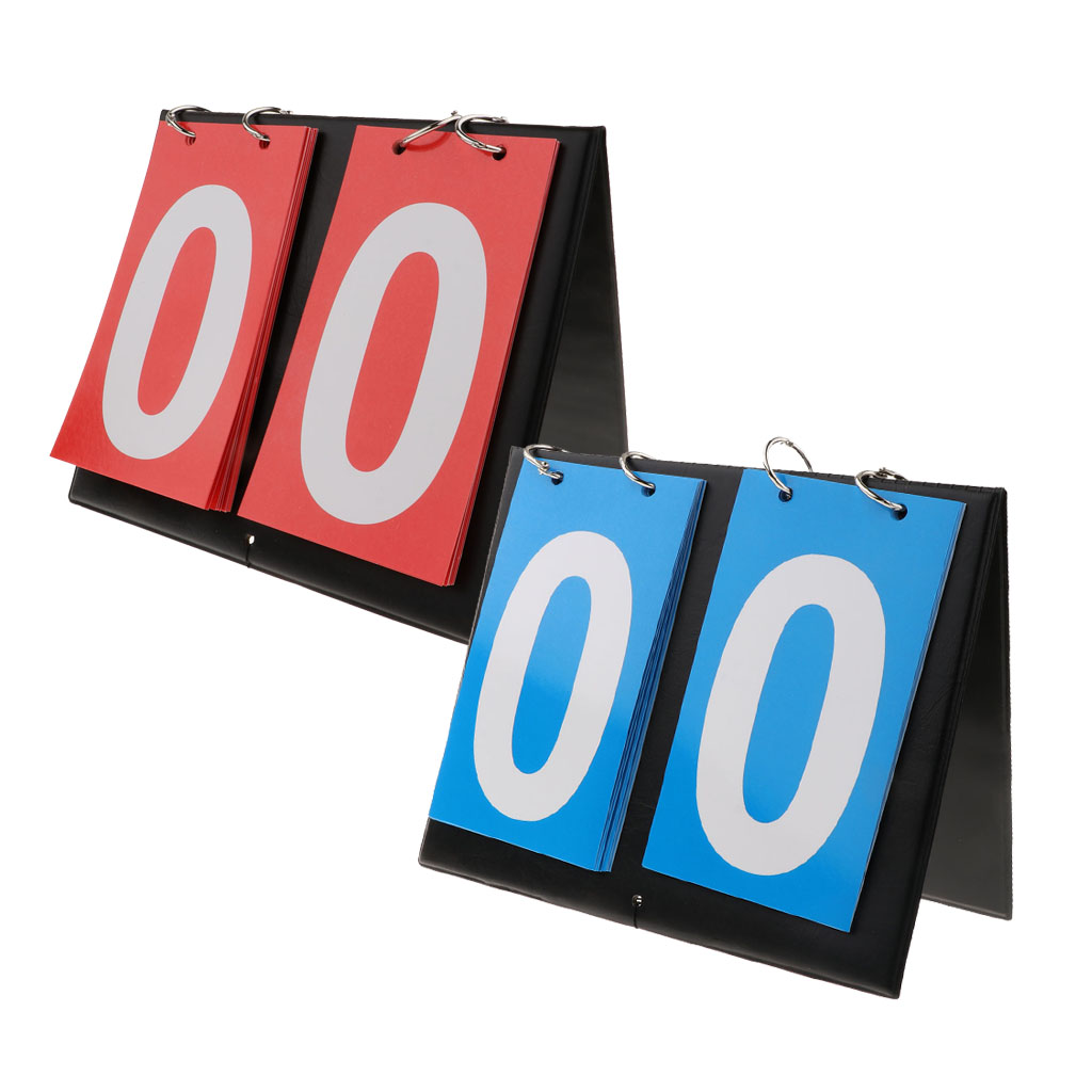 Waterproof Sports 2-digital Scoreboard Table Top Flip Score Count Board ...
