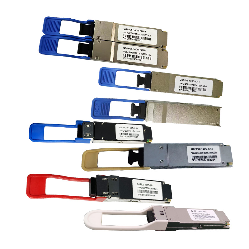 80km 100g Qsfp28 Fiber Optic Transceiver 1310nm Smf Lc Zr4 Sfp Module ...
