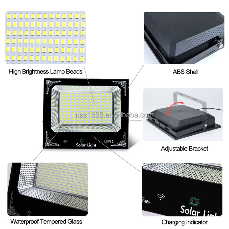 50w Solar-powered Outdoor Radar Sensor Ip65 Waterproof Led Solar Flood ...
