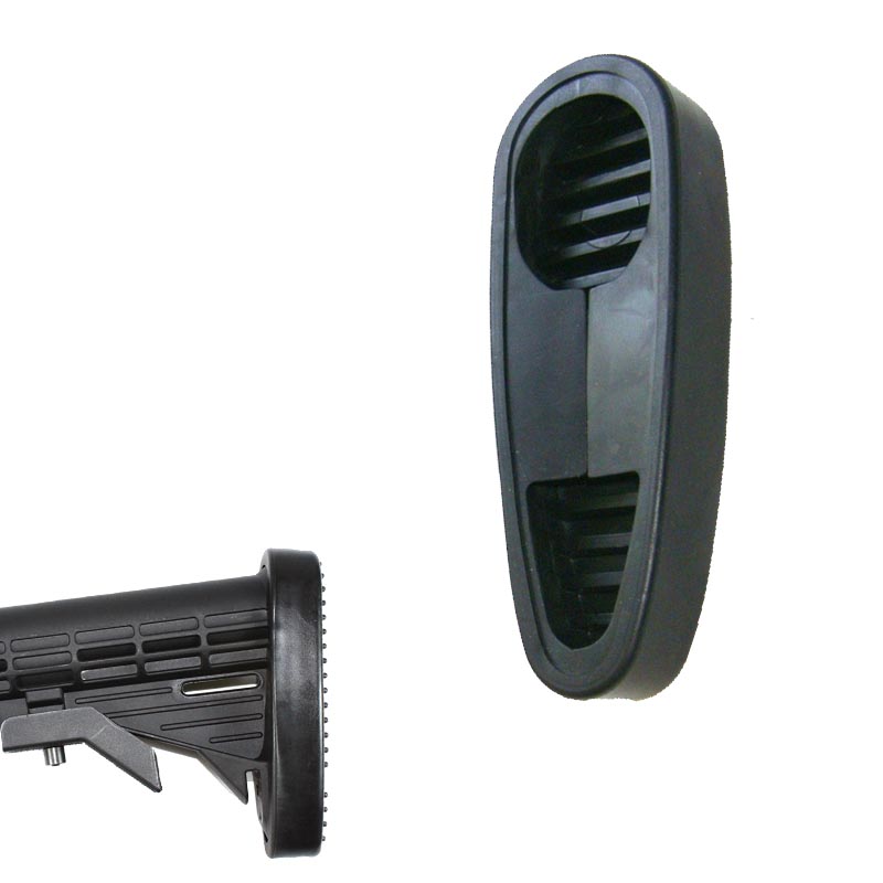 For Ar15/m4 Rifle Recoil Buttpad Butt Pad Ribbed Stealth Slip On Rubber ...