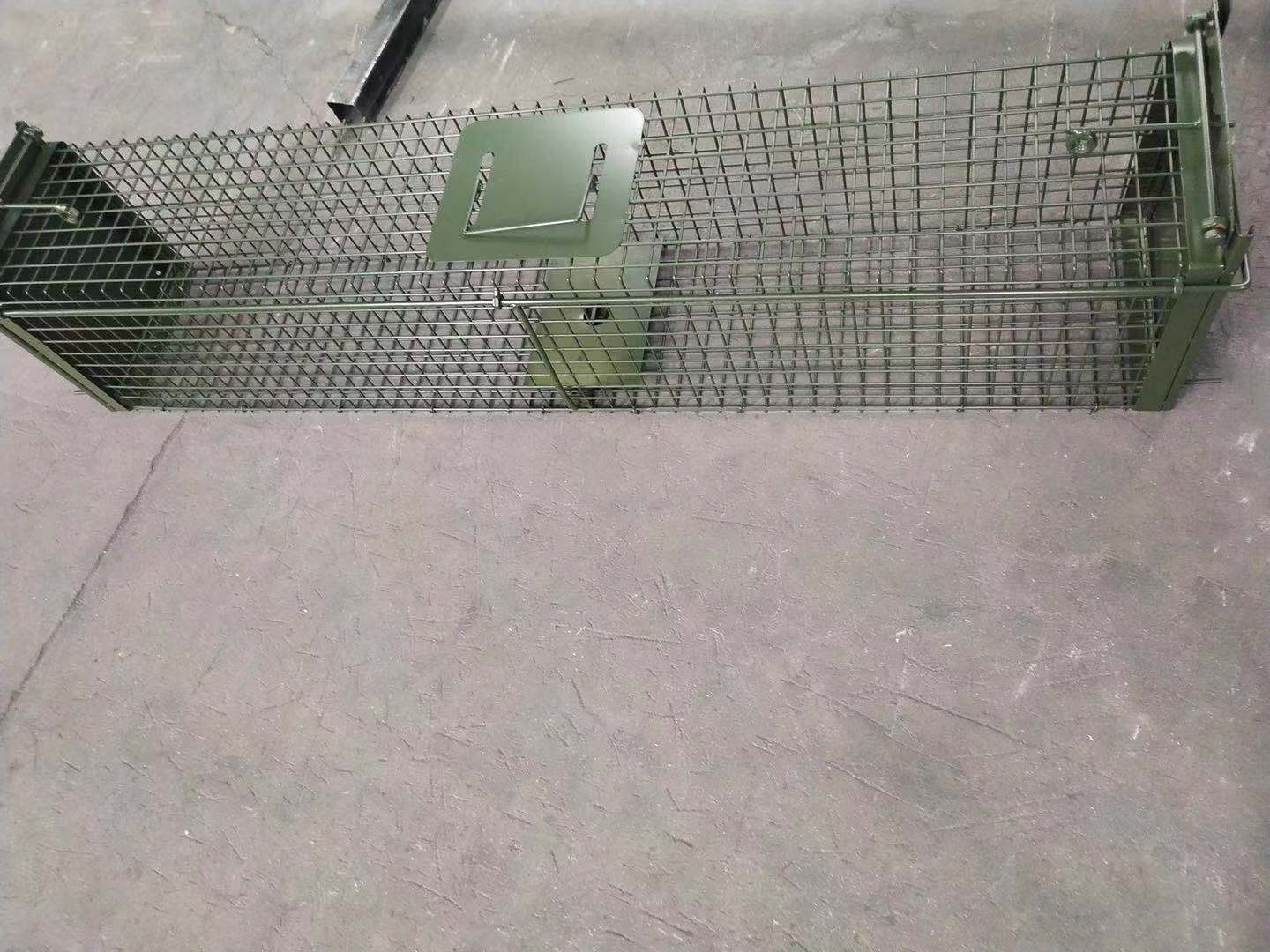 Double Door Steel Wire Animal Trap Catch Cage, High Quality Double Door ...