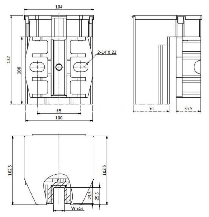 CWT Guide Shoe for Home Elevators 10mm 16mm
