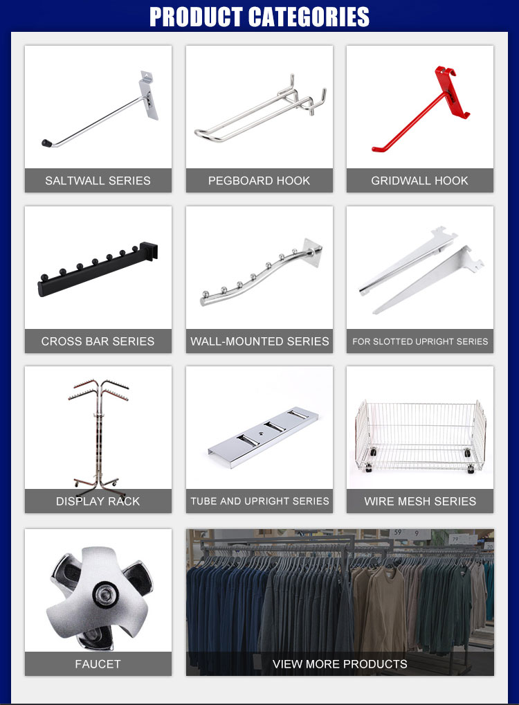 Double Slotted Column Metal Display Shelf Brackets For Supermarket ...