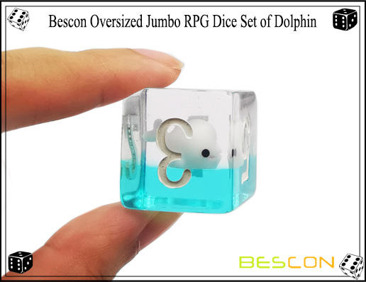 Bescon ขนาดใหญ่ Dnd Animal Dice ชุดของ Dolphin, ชุดลูกเต๋า D & D ...