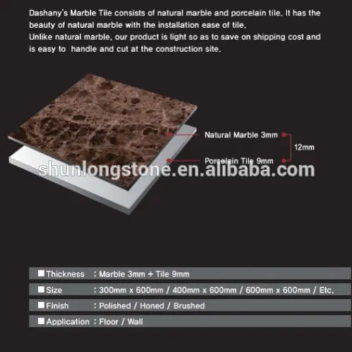 Composite Marble Tile,marble Laminated Ceramic, High Quality Composite ...