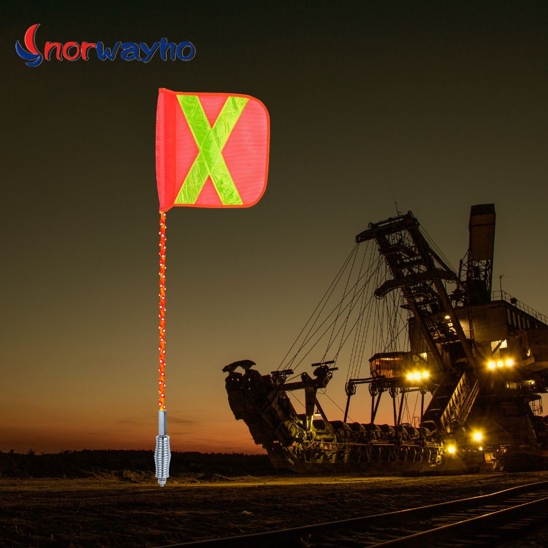 Mine Safety Whip Full Lighting 6/8/10/12ft Led Super Bright With Flag ...