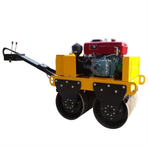 Hand Push Double Drum Vibratory Road Roller, High Quality Hand Push ...