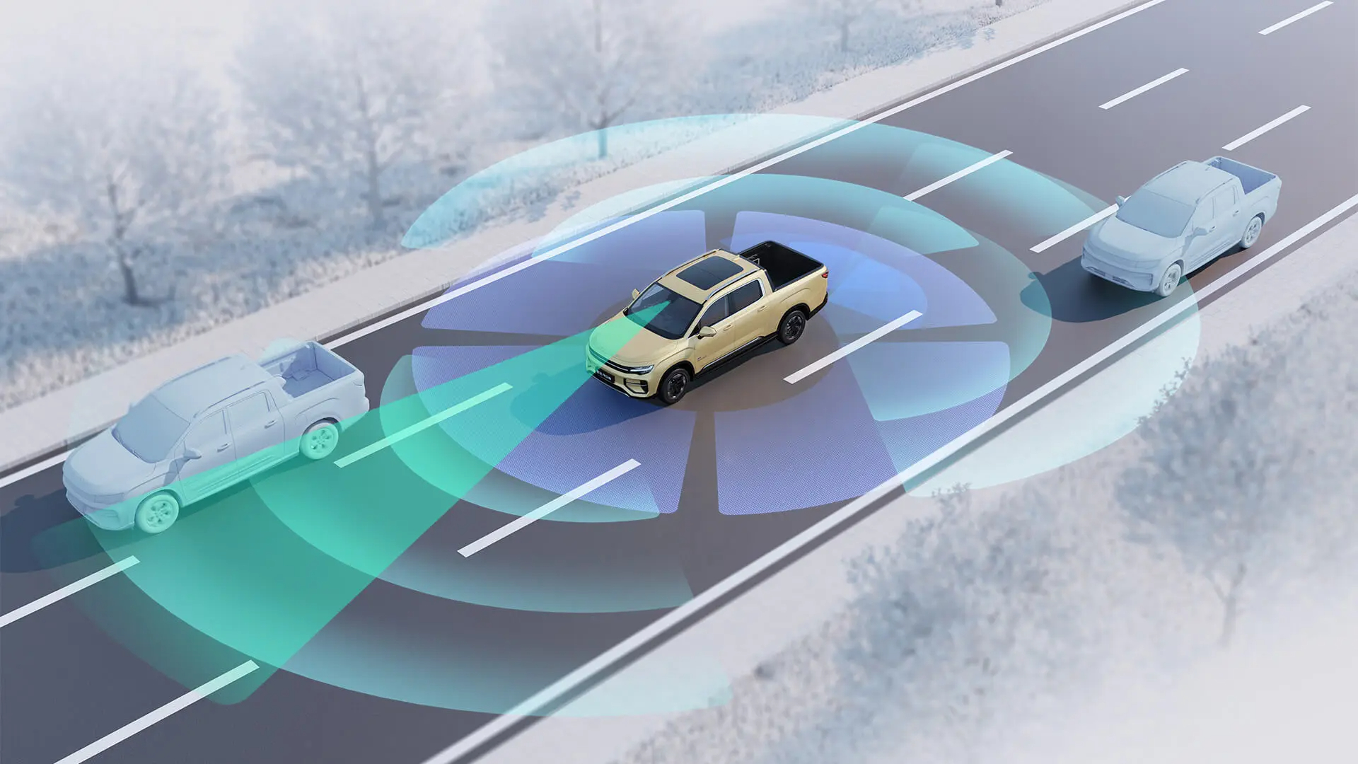 Geely Radar Rd6: Electric Pickup Truck 4 Door 5 Seater 4x4 4wd, High ...