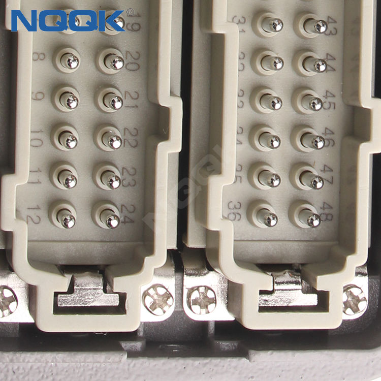Hdc-he-048-01d 48 Pin Surface Mount Heavy Duty Connector Sockets, High ...