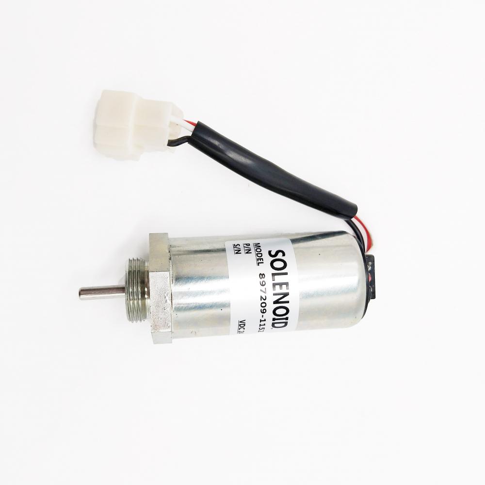 Excavator Diesel Engine Fuel Hitachi Kobelco Stop Solenoid, High ...