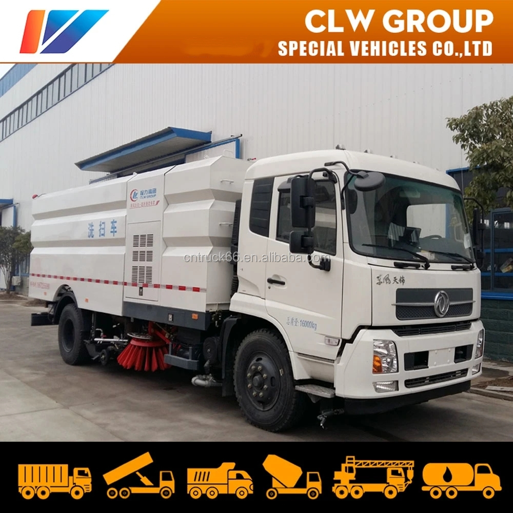 Self Propelled Mechanical Runaway Sweeping Vehicle 12cbm Truck Mounted ...