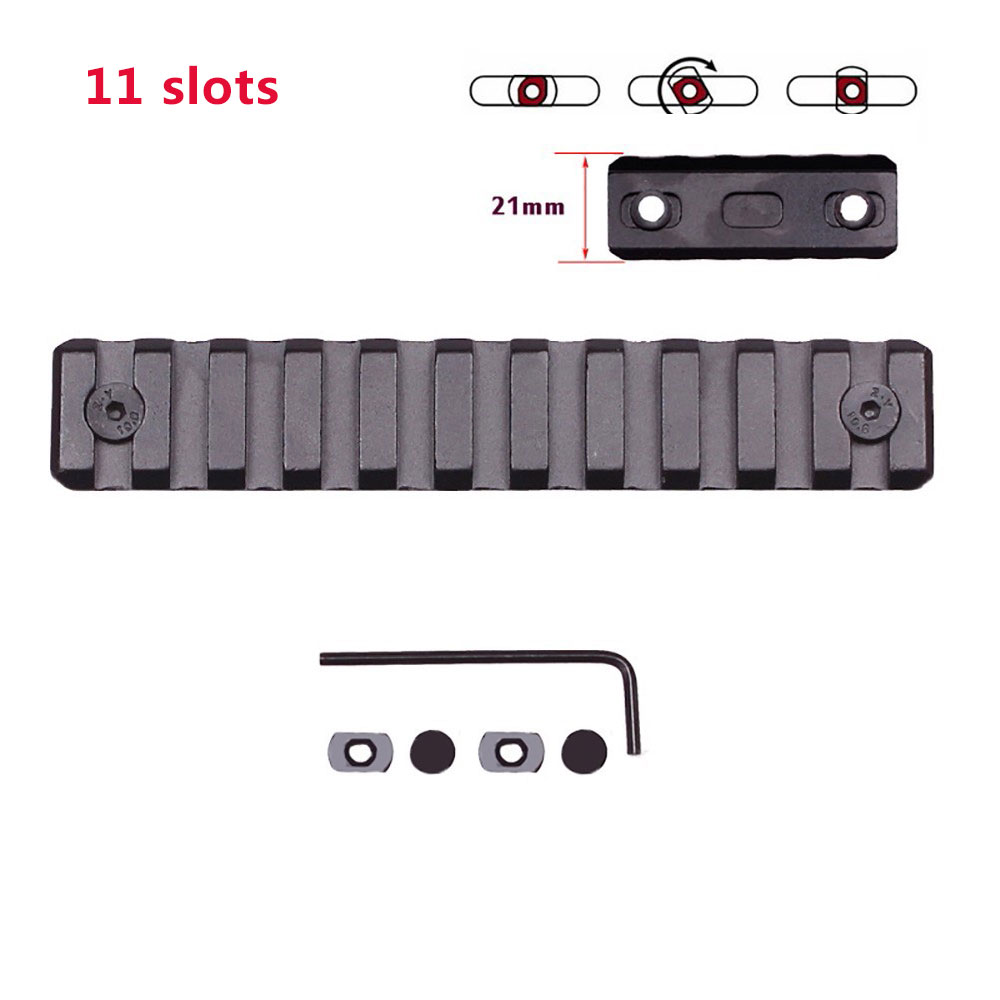 M-lok Rail Mount Adapter 5/7/9/11/13 Slots Aluminum Picatinny Rail ...