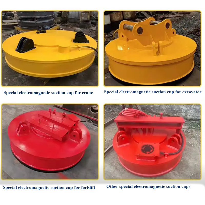 Electro-metal Scrap Lift: Electromagnetic Chuck Magnet For Excavators ...
