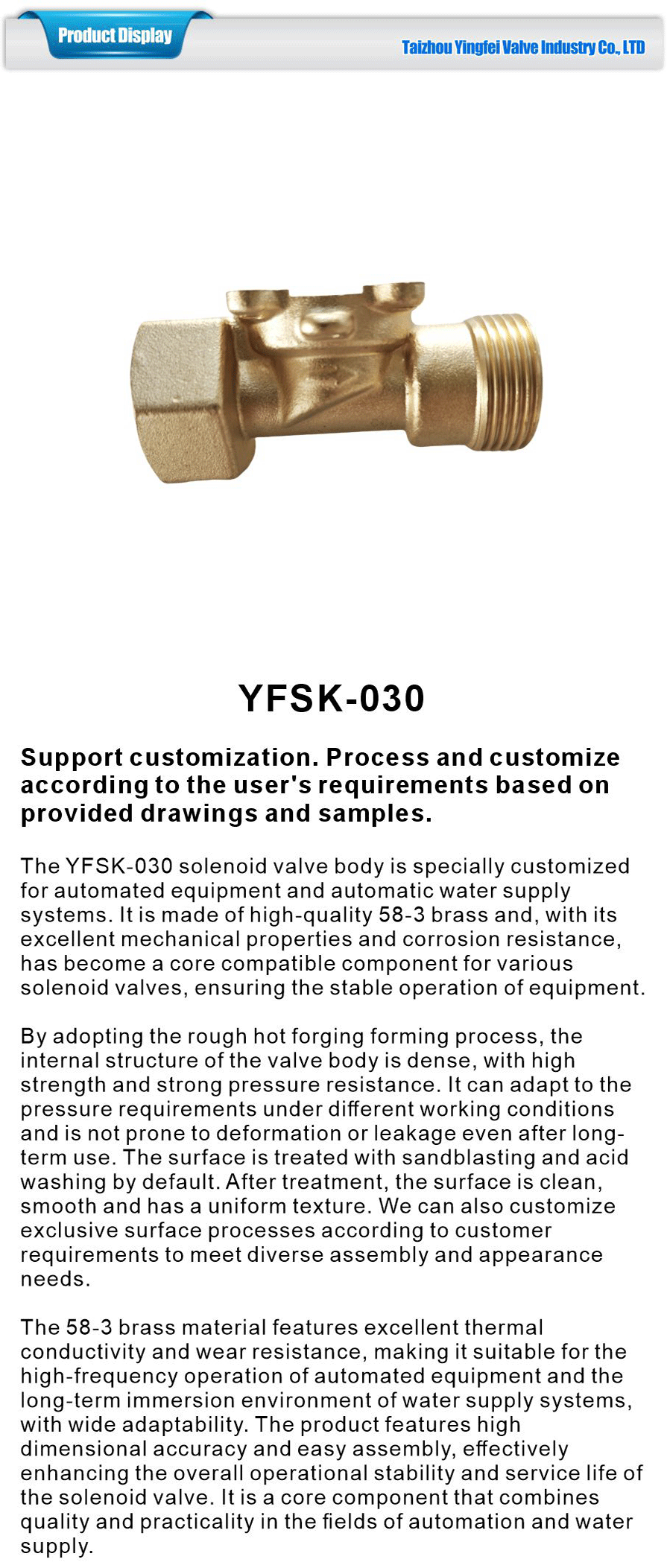 2-way Solenoid Valve Body For Industrial Applications, High Quality 2 ...