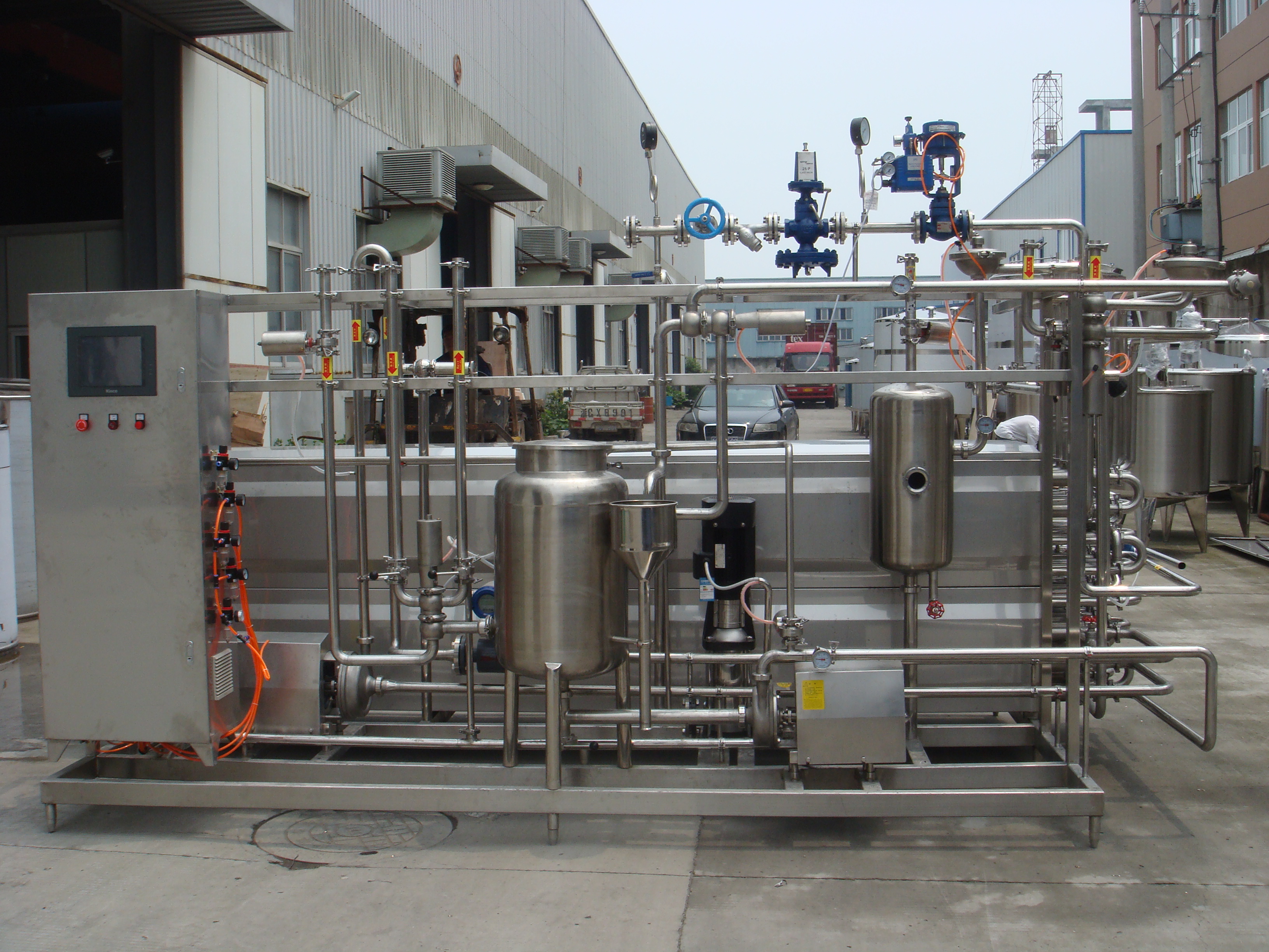 Factory Semi-auto Tubular Uht Pasteurizer For Juice, High Quality ...