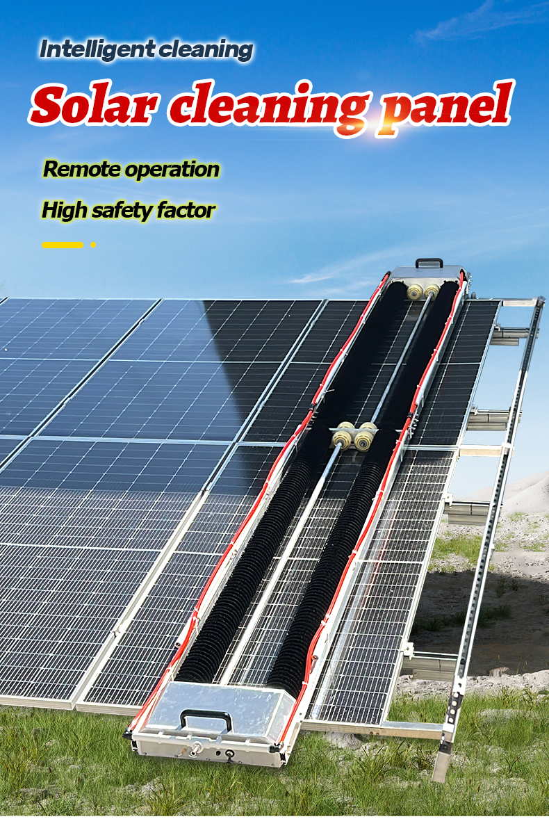 High-quality Solar Panel Cleaning Robot With Brushes For Automated ...