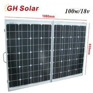 Folding Photovoltaic Panels 100w Mono Portable Solar Panel, High ...