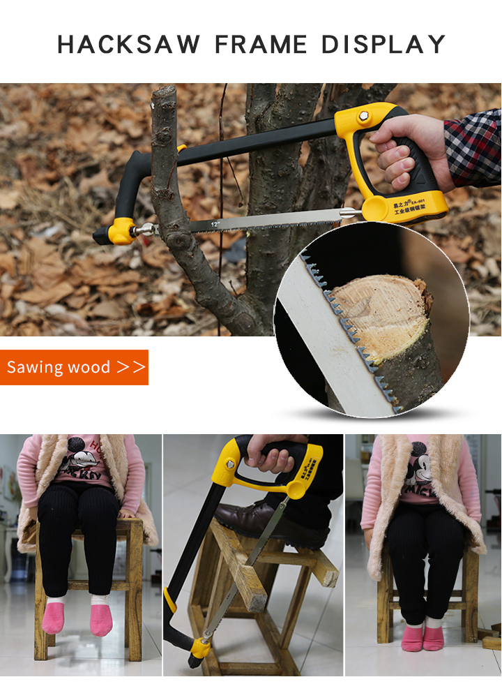 Adjustable Round Tube Hacksaw Saw Hand Tool With Aluminum Alloy Frame ...