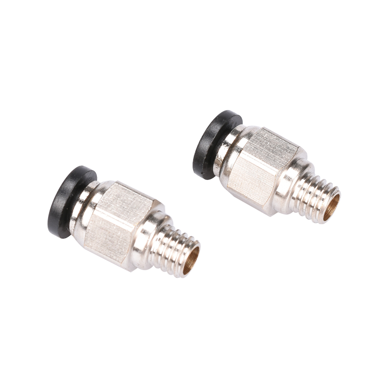 Pc4-m6 Pneumatic Straight Fitting Connector For Od 4mm Ptfe Tube 3d ...