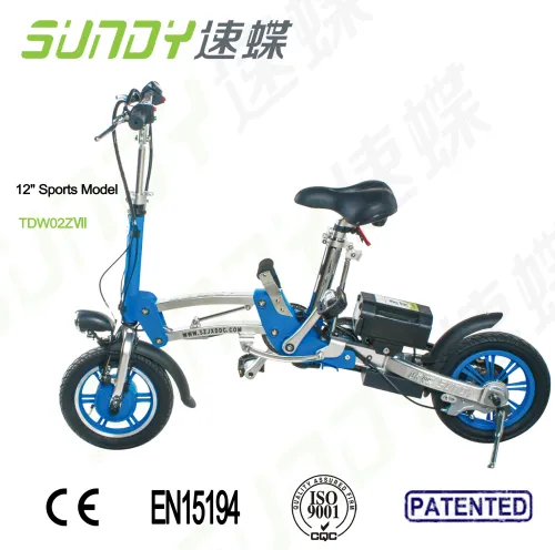 12inch One Second Folding Electric Bicycle From China Manufactory ...